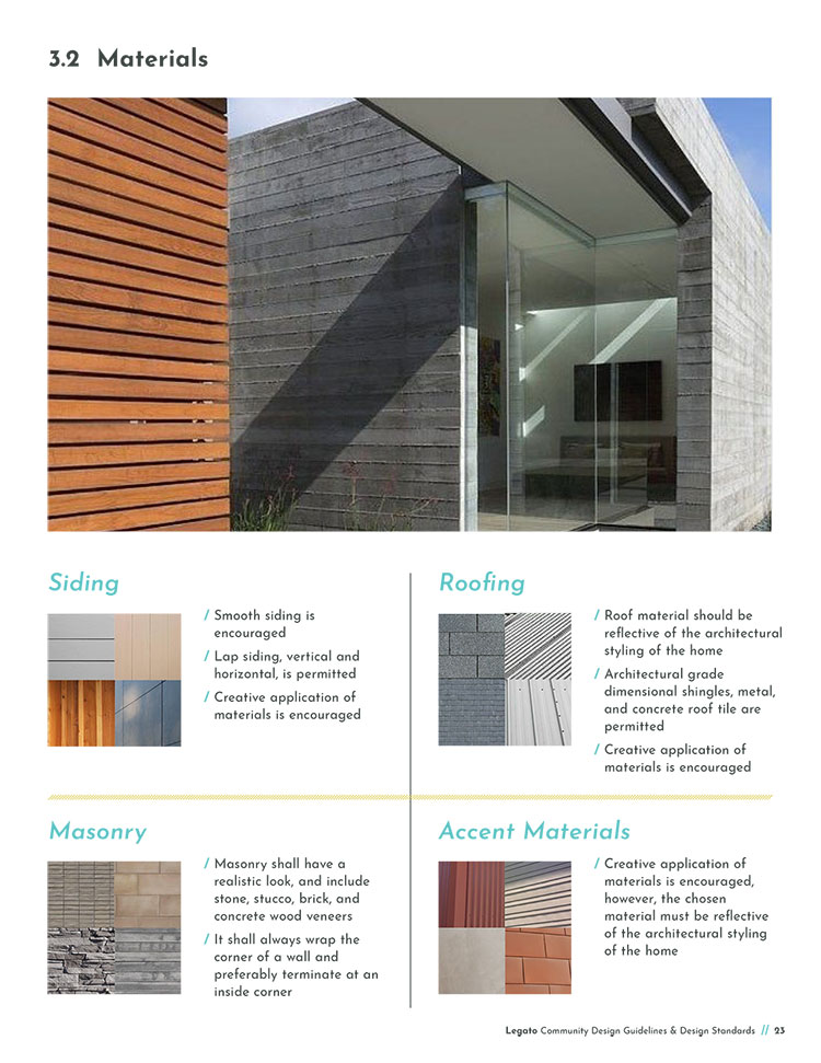 Residential Architectural Design Standards Design Principles In